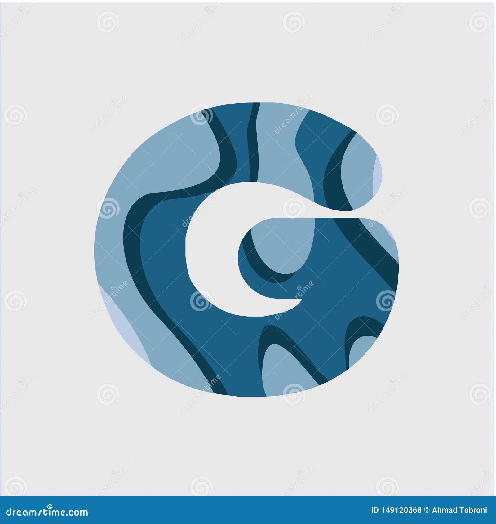 G Water Font Vector Template Design Illustration Stock Vector ...