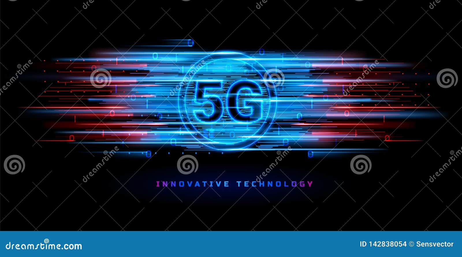5g Wireless Connection for Technology Banner Stock Vector ...