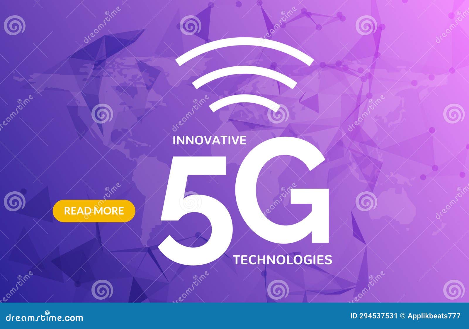 5G Wireless Internet Connection Network Background. High Speed 5g Data ...