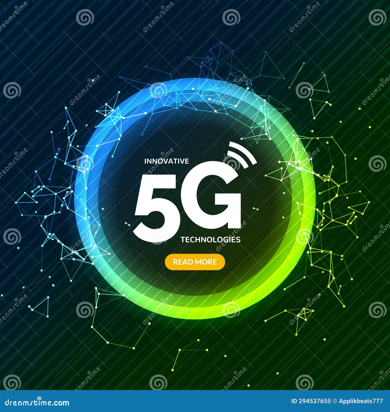 5G Wireless Internet Connection Network Background. High Speed 5g Data ...