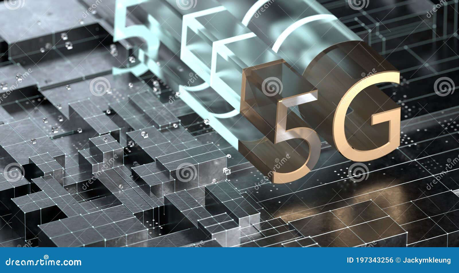 5G Wireless Mobile Network Data Technology Stock Illustration ...