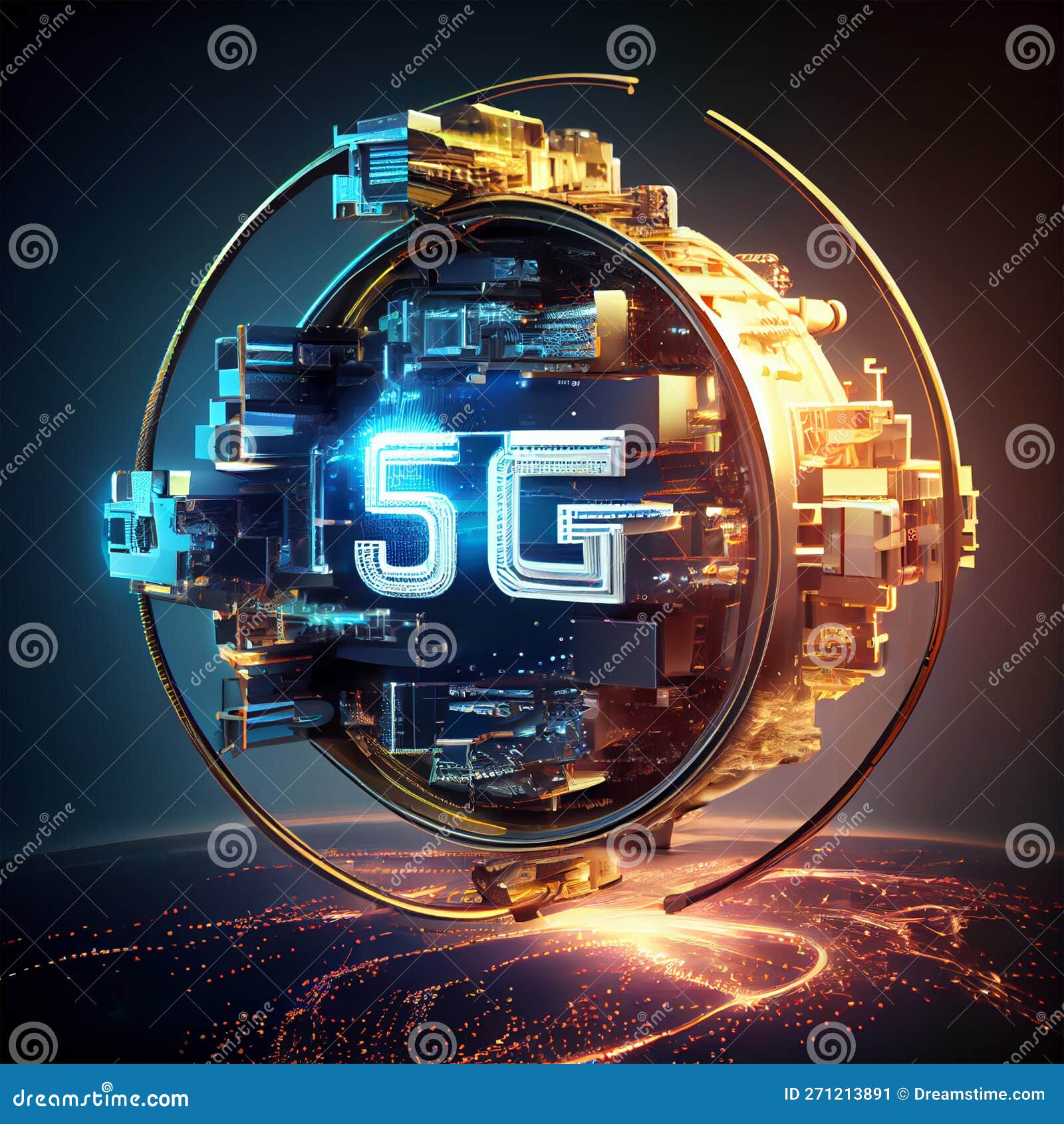 5G Wireless Network, 5G Wireless Network with High Speed Connection, 3D ...