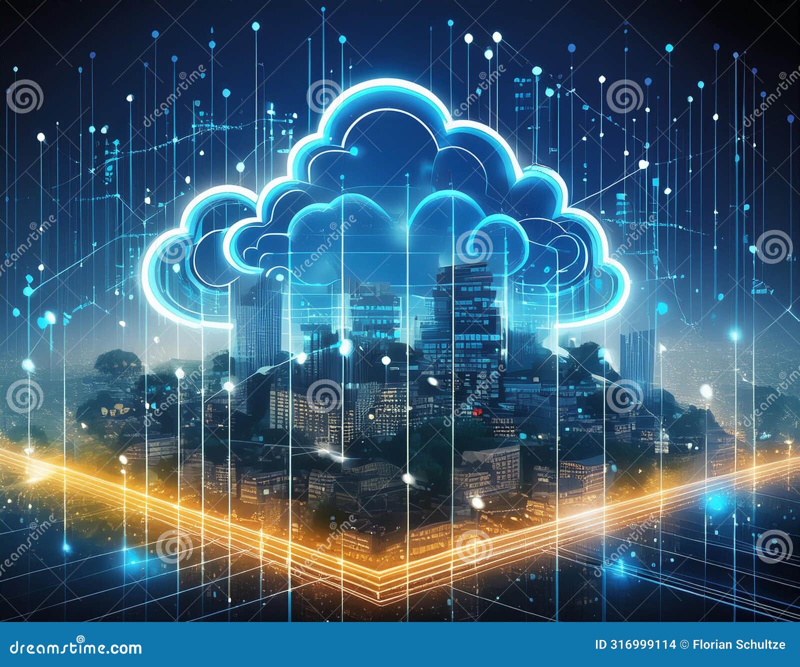 5G Wireless Network, High Speed Internet, Cloud Computing or Connect ...