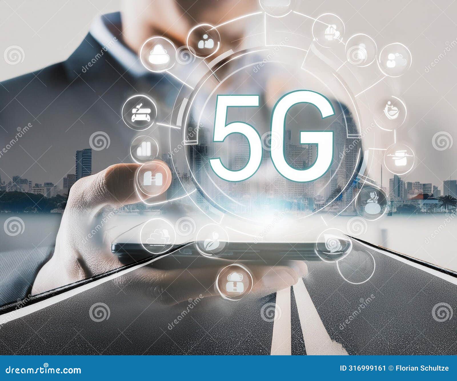 5G Wireless Network, High Speed Internet, Cloud Computing or Connect ...