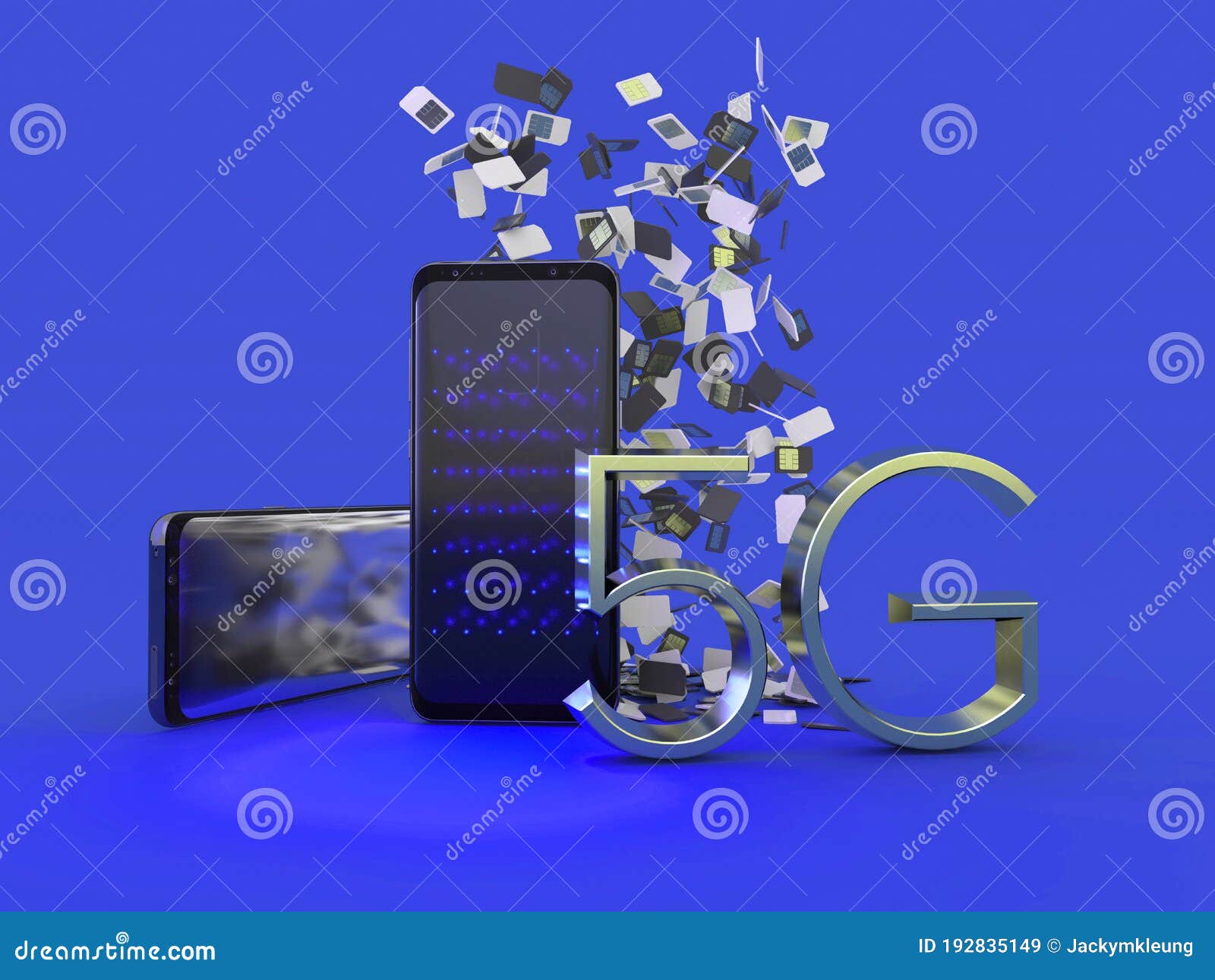 5G Wirless Mobile Information Technology Stock Illustration ...