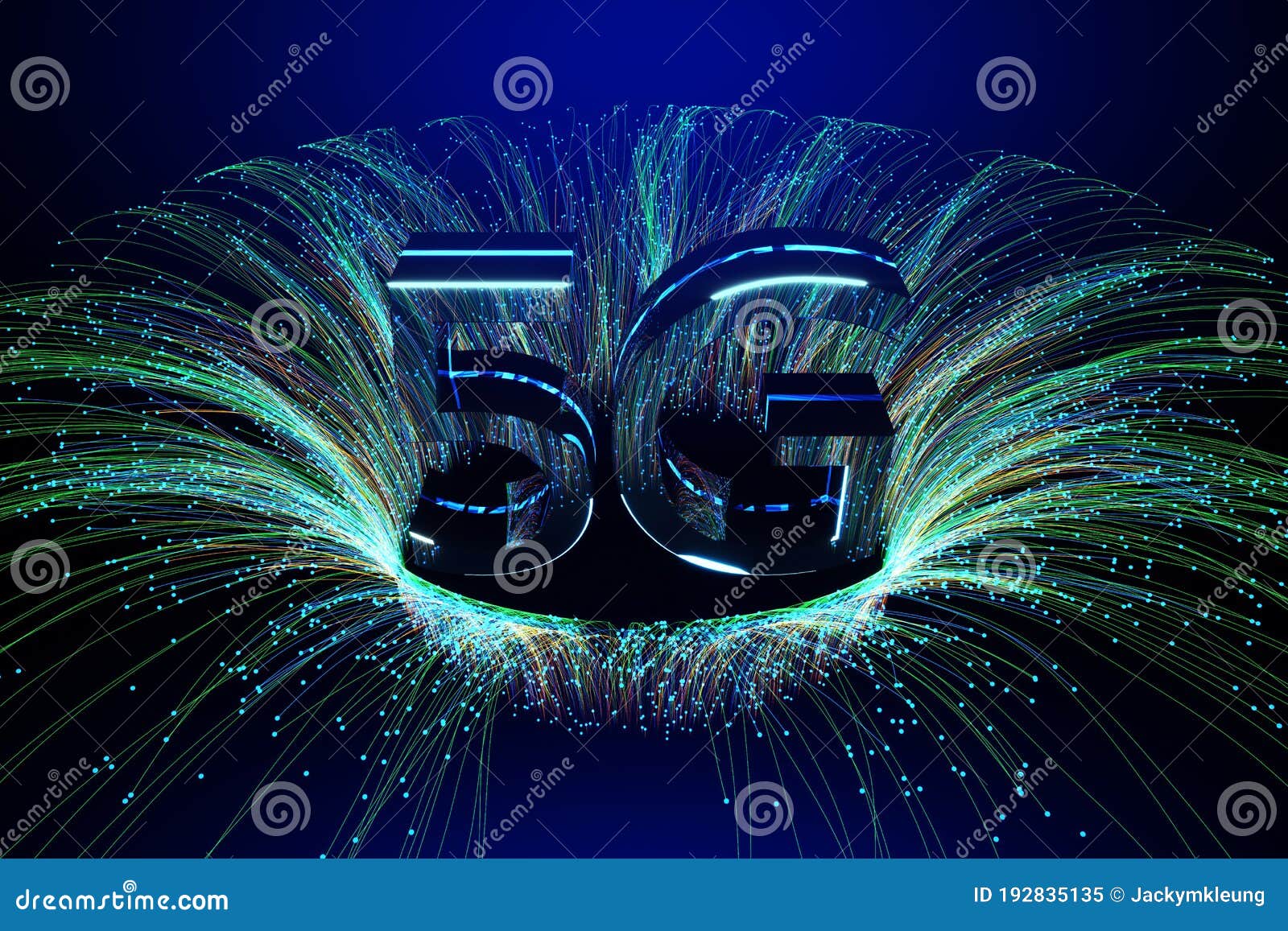 5G Wirless Mobile Information Technology Stock Illustration ...