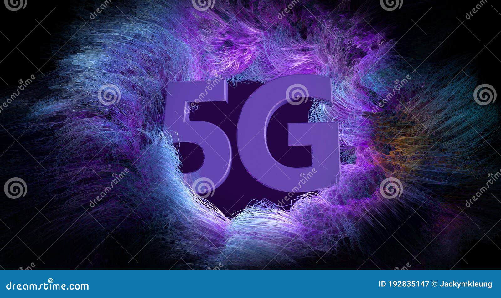 5G Wirless Mobile Information Technology Stock Illustration ...