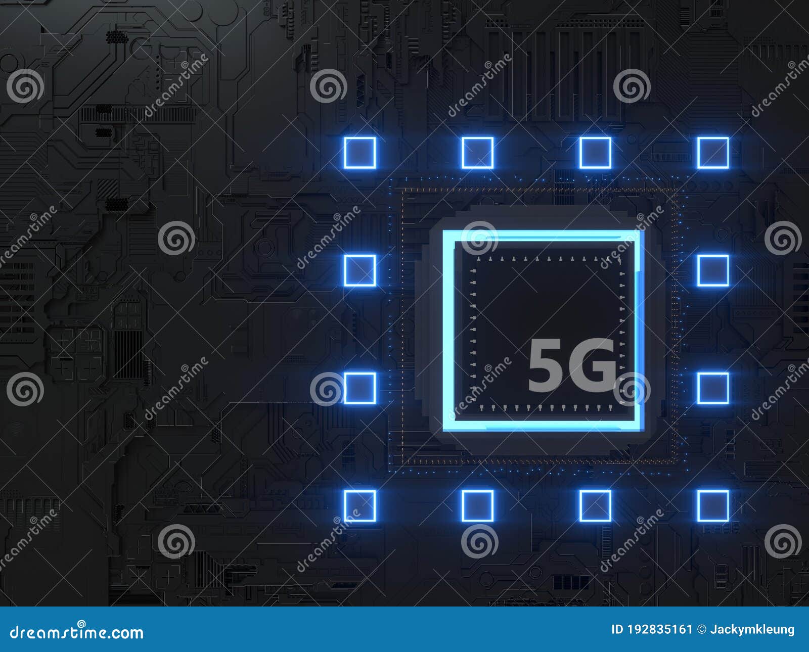 5G Wirless Mobile Information Technology Stock Illustration ...