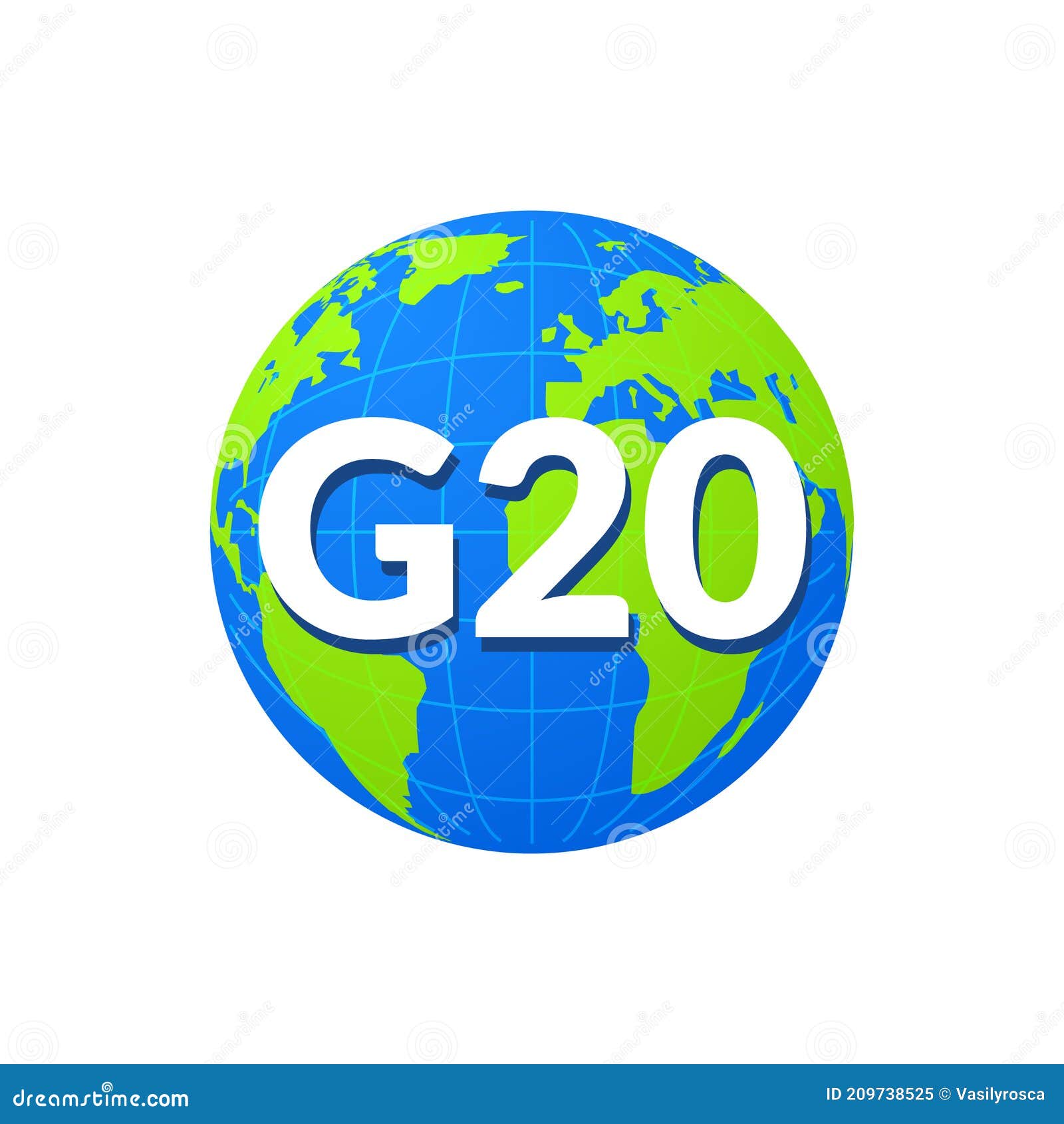 G20 World Globe Infographic Map Icon Summit Stock Vector - Illustration ...