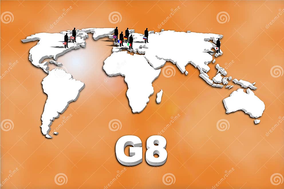 G8 countries stock illustration. Illustration of continent - 15216794
