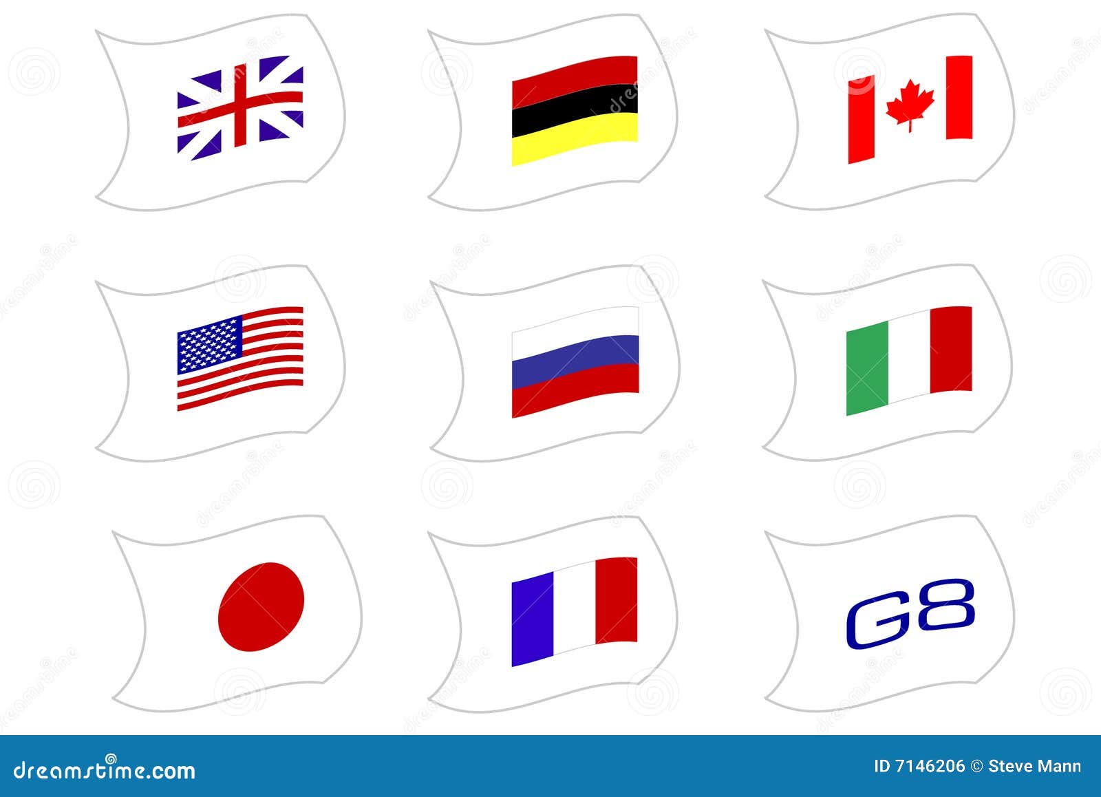 G8 nations stock vector. Illustration of banking, france - 7146206