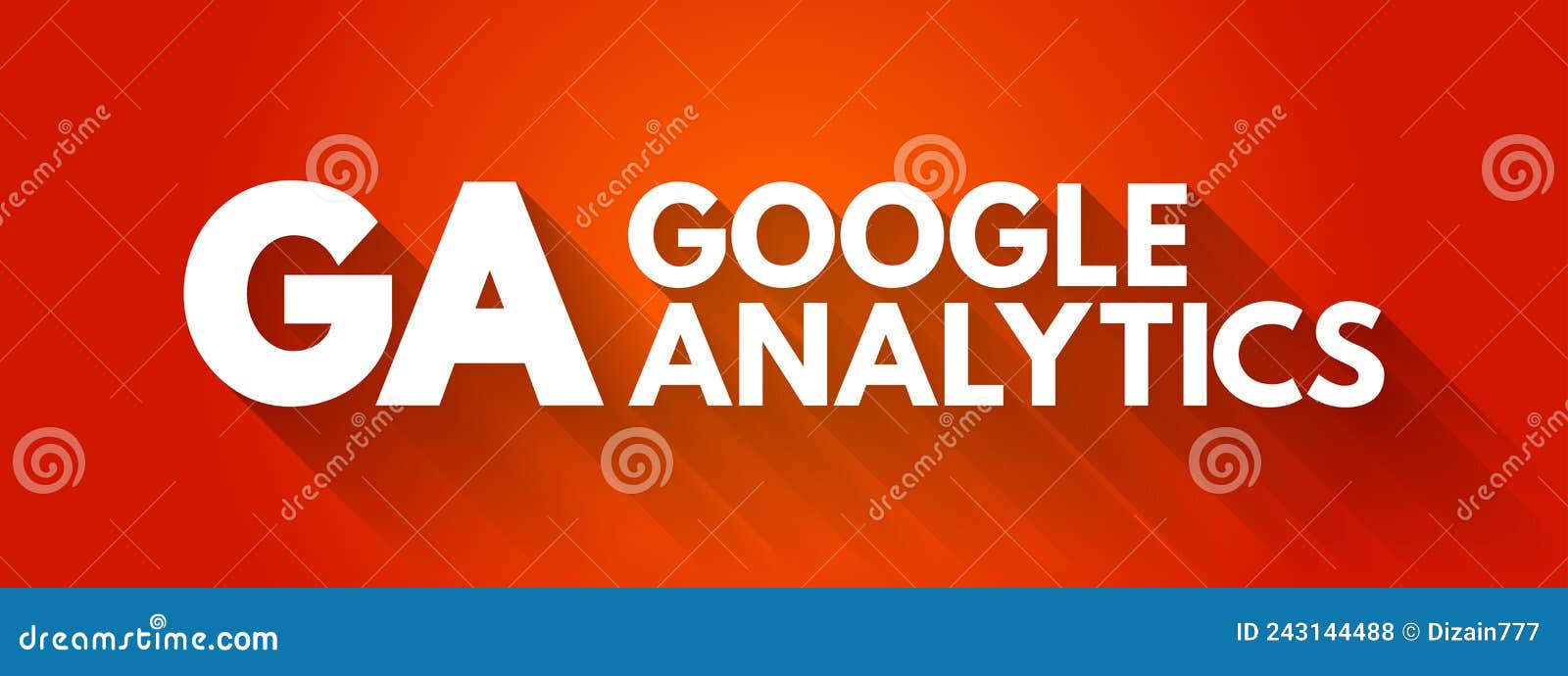 GA - Google Analytics Acronym, Business Concept Background Editorial ...