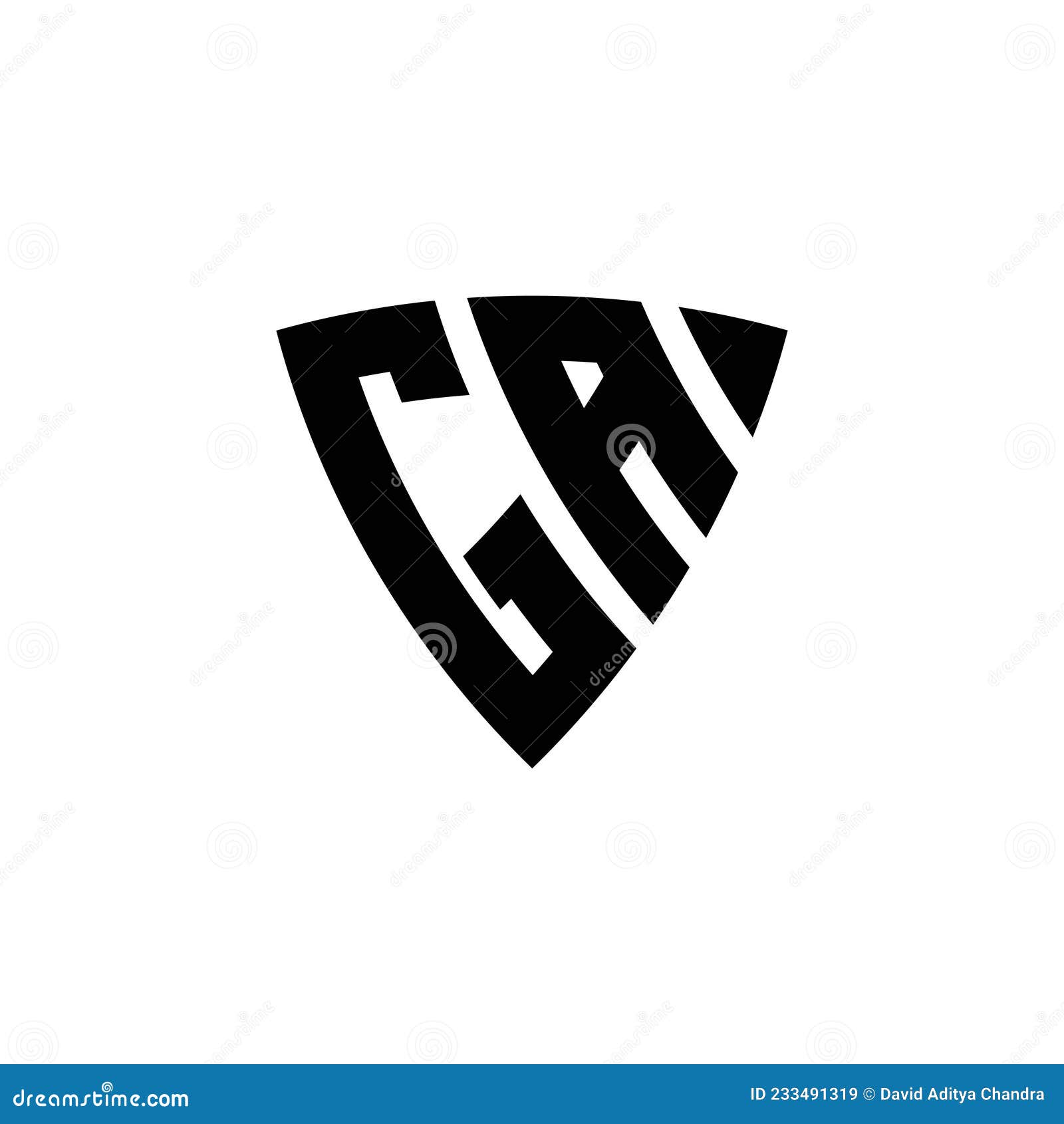 GA Logo Monogram Triangle Shield Style Stock Vector - Illustration of ...