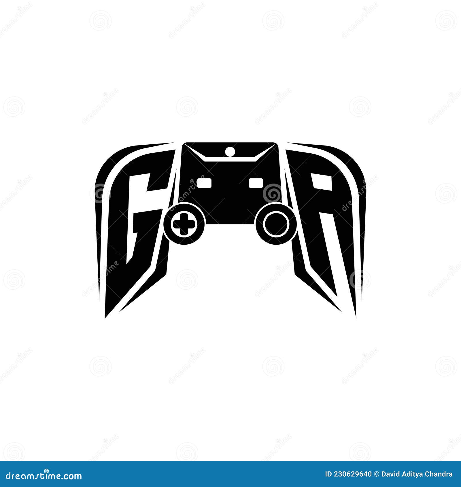 GA Monogram ESports Console Stock Vector - Illustration of element ...
