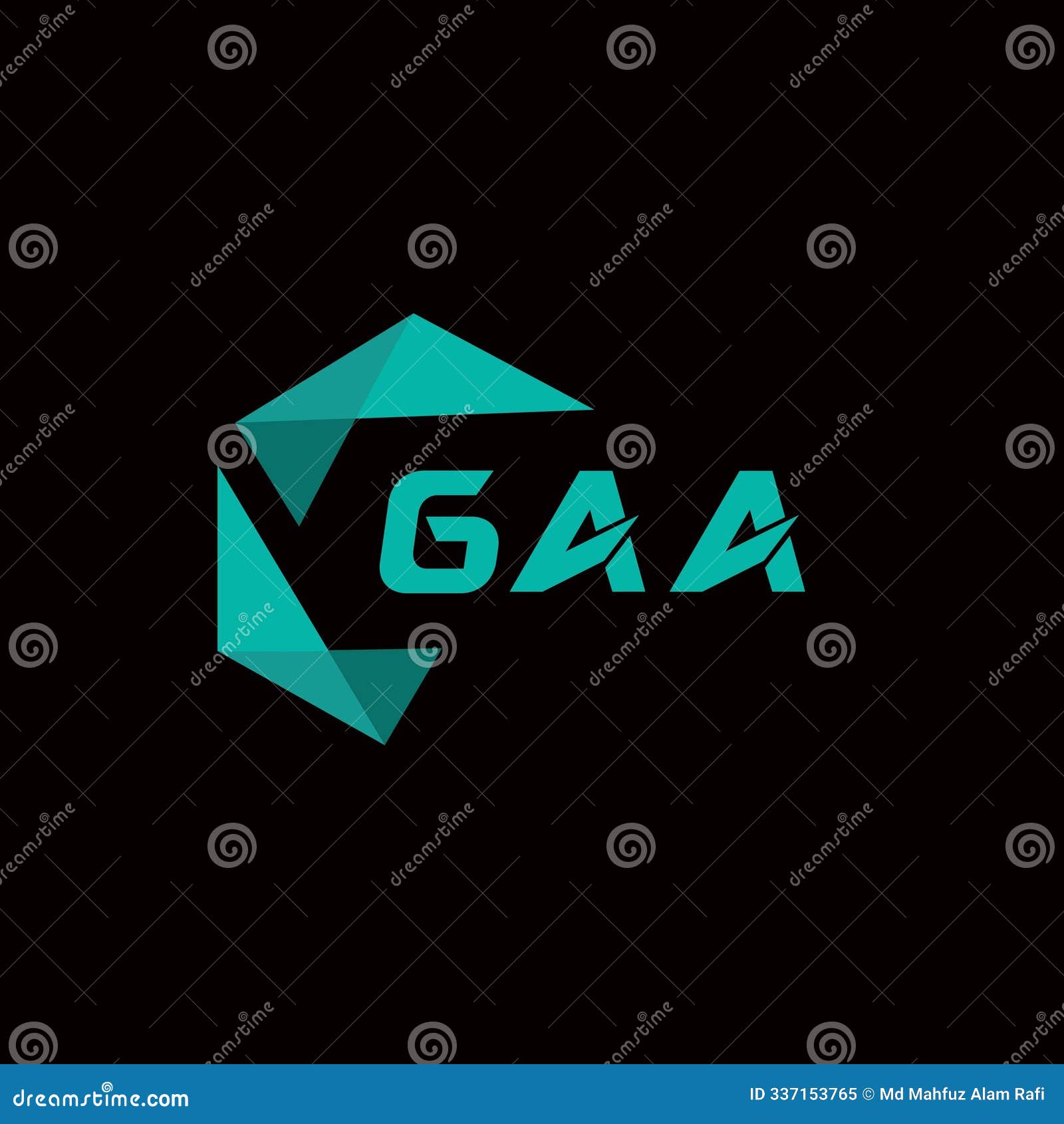 GAA Creative Minimalist Letter Logo. GAA Unique Vector Initials ...