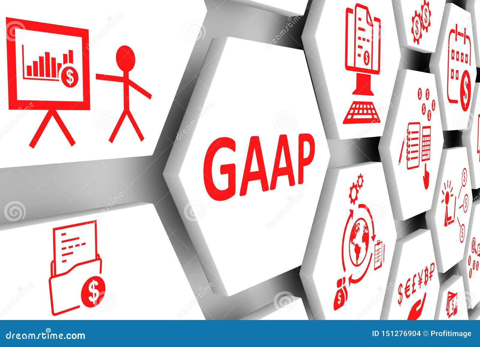 GAAP Concept Cell Background Stock Illustration - Illustration of gaap ...
