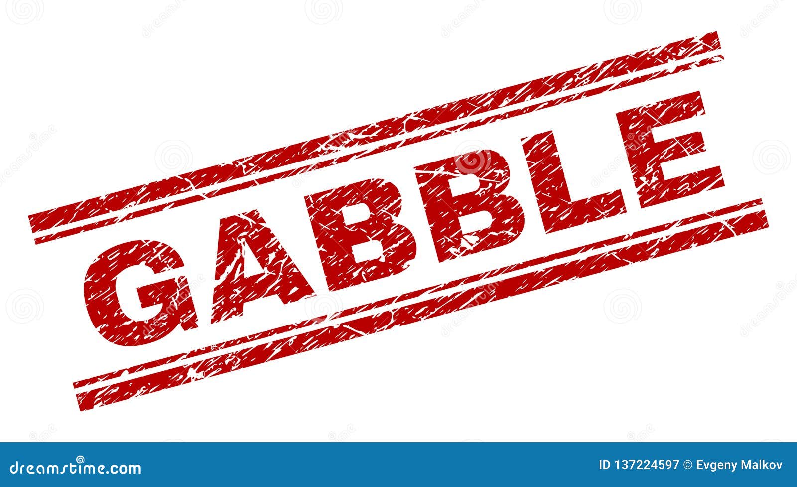 Scratched Textured GABBLE Stamp Seal Stock Vector - Illustration of ...