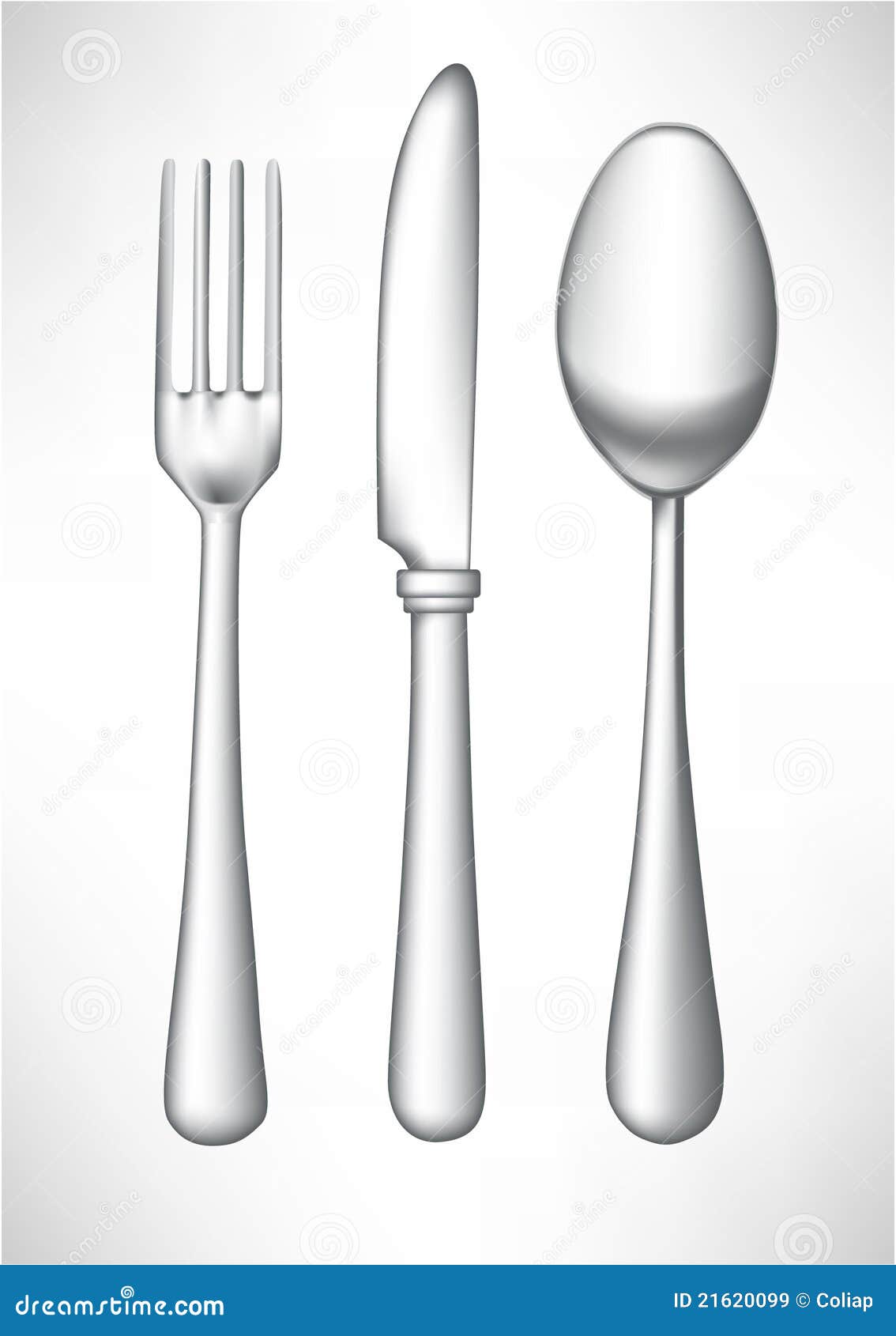 Gabel, Löffel Und Messer Lizenzfreie Stockbilder - Bild: 21620099