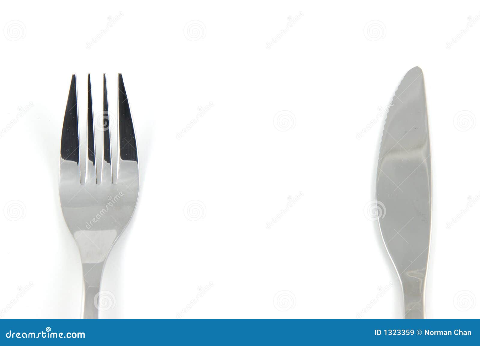 Gabel und Messer stockbild. Bild von hintergrund, täglich - 1323359