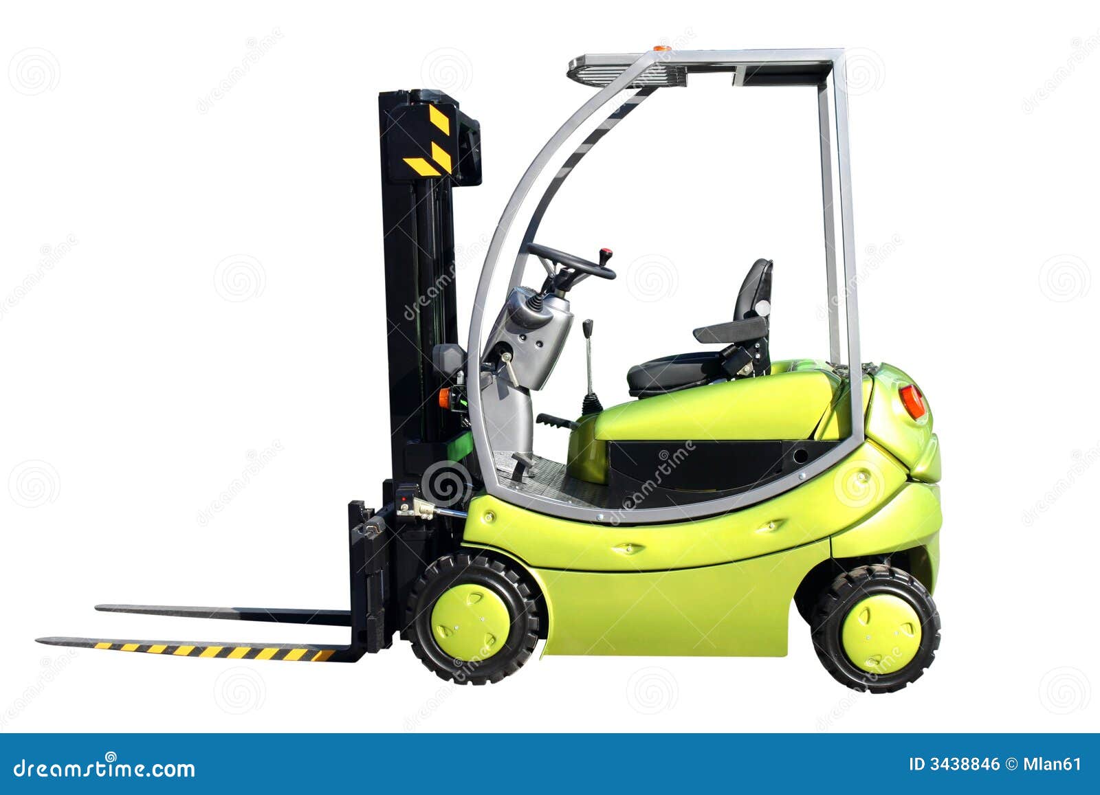 Gabelstapler stockfoto. Bild von verkehr, aufgabe, ladung - 3438846