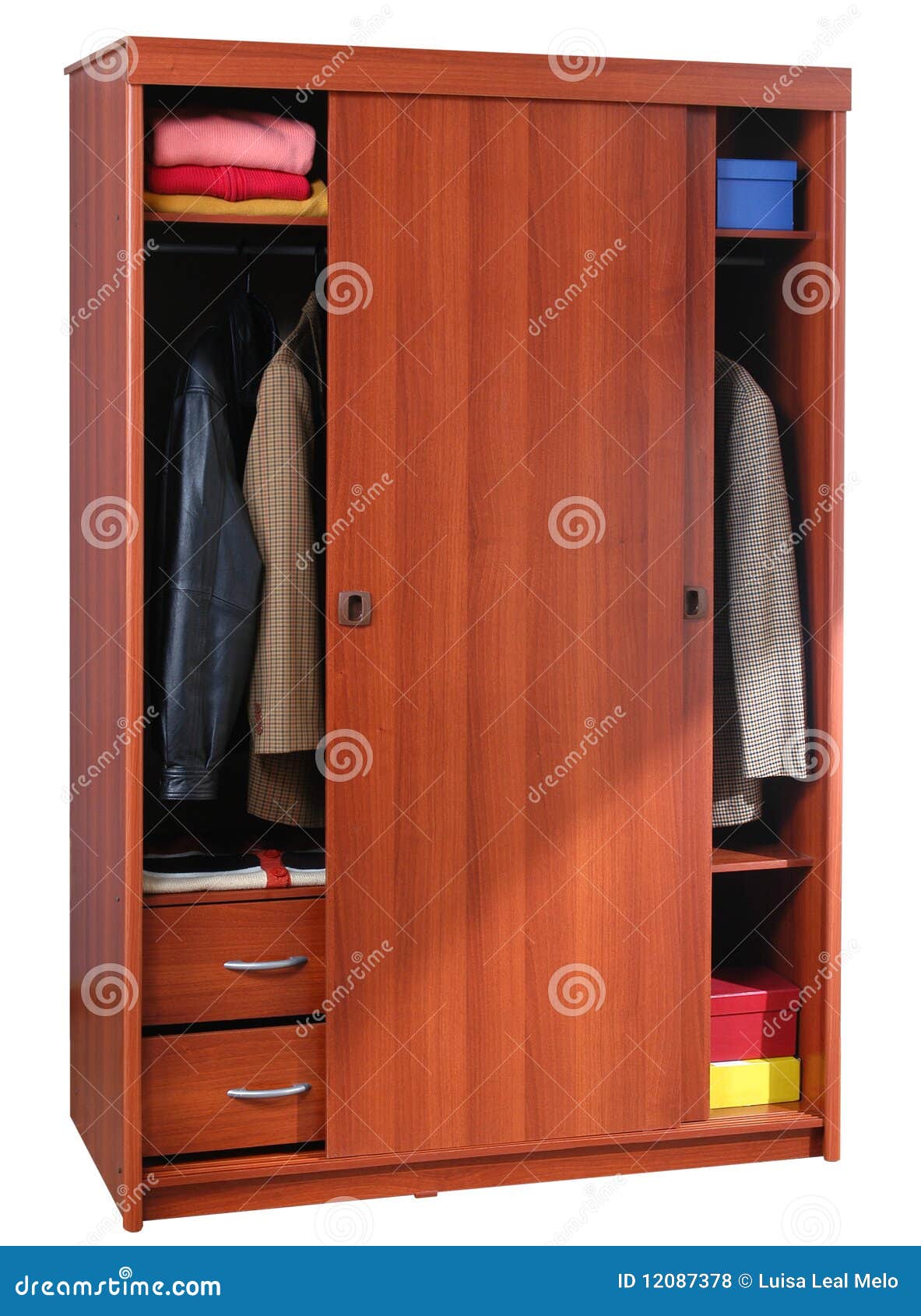 Gabinete da roupa. Isolado foto de stock. Imagem de projeto - 12087378