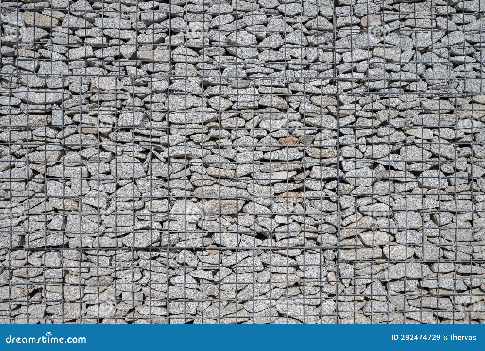 Gabion Filled with Granite Stones Stock Image - Image of texture ...