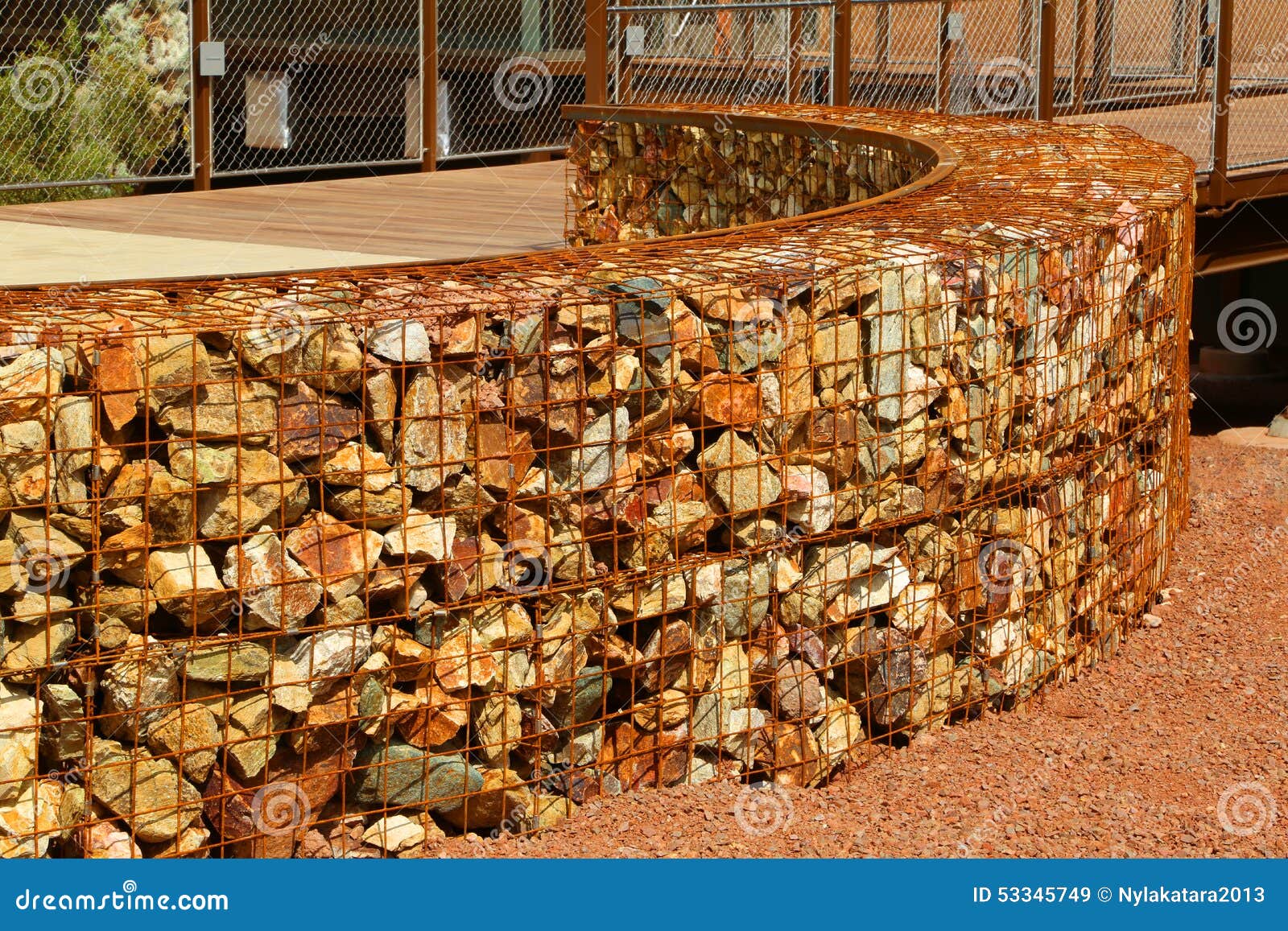 Gabion stock image. Image of gabion, installation, hand - 53345749