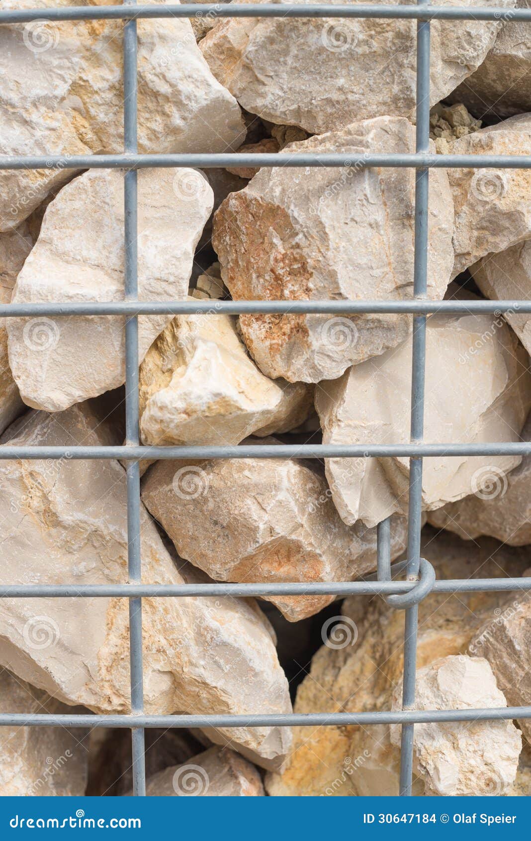 Gabion Retaining Wall With Mesh Wire Stone Basket Royalty-Free Stock ...