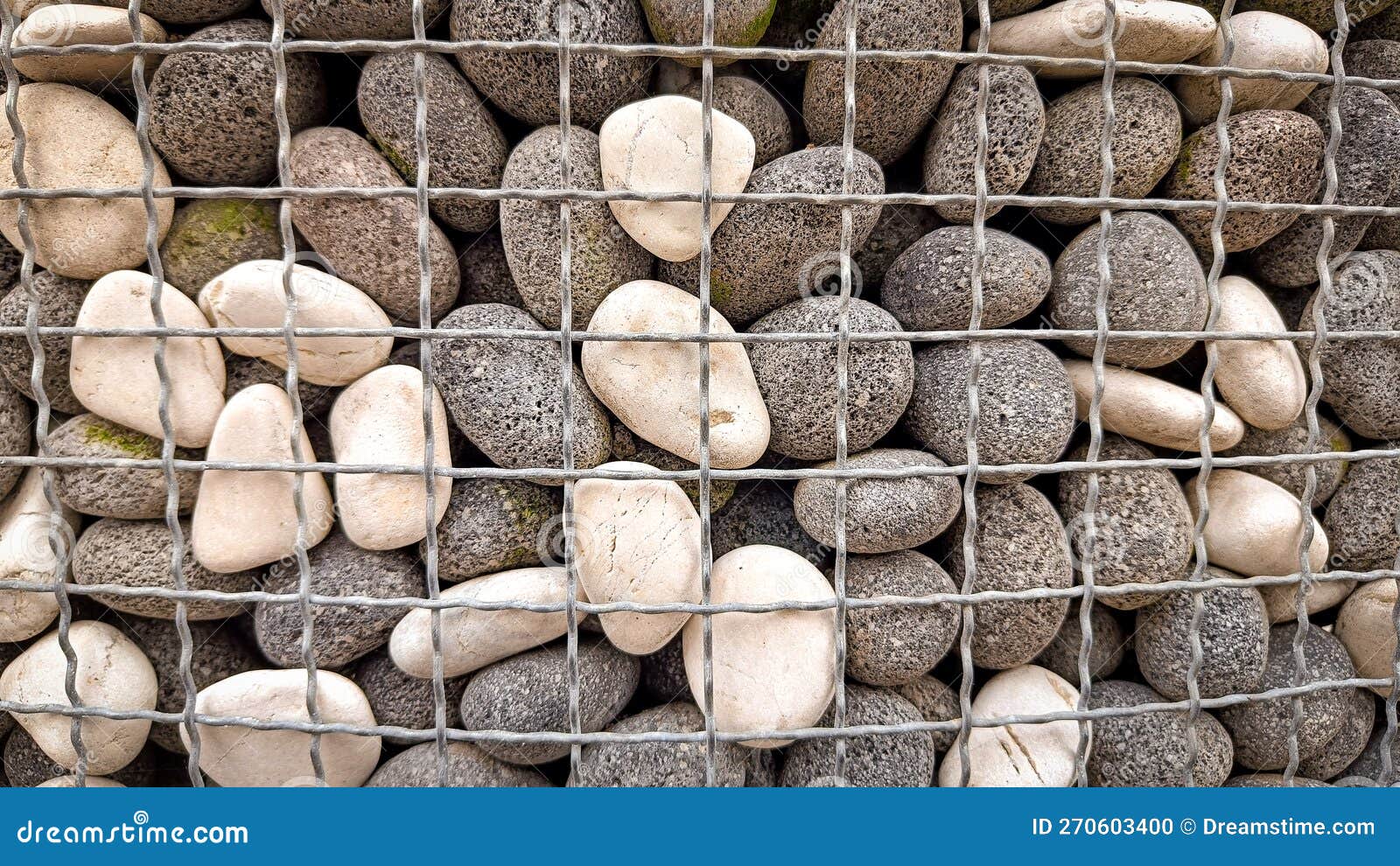 Gabion Structure Of Stone In A Metal Mesh Stock Photo | CartoonDealer ...