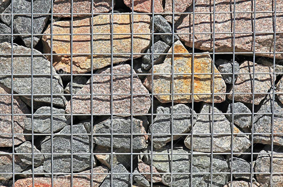 Gabion, Texture, Background. Gabion Net and Gabion Construction Design ...