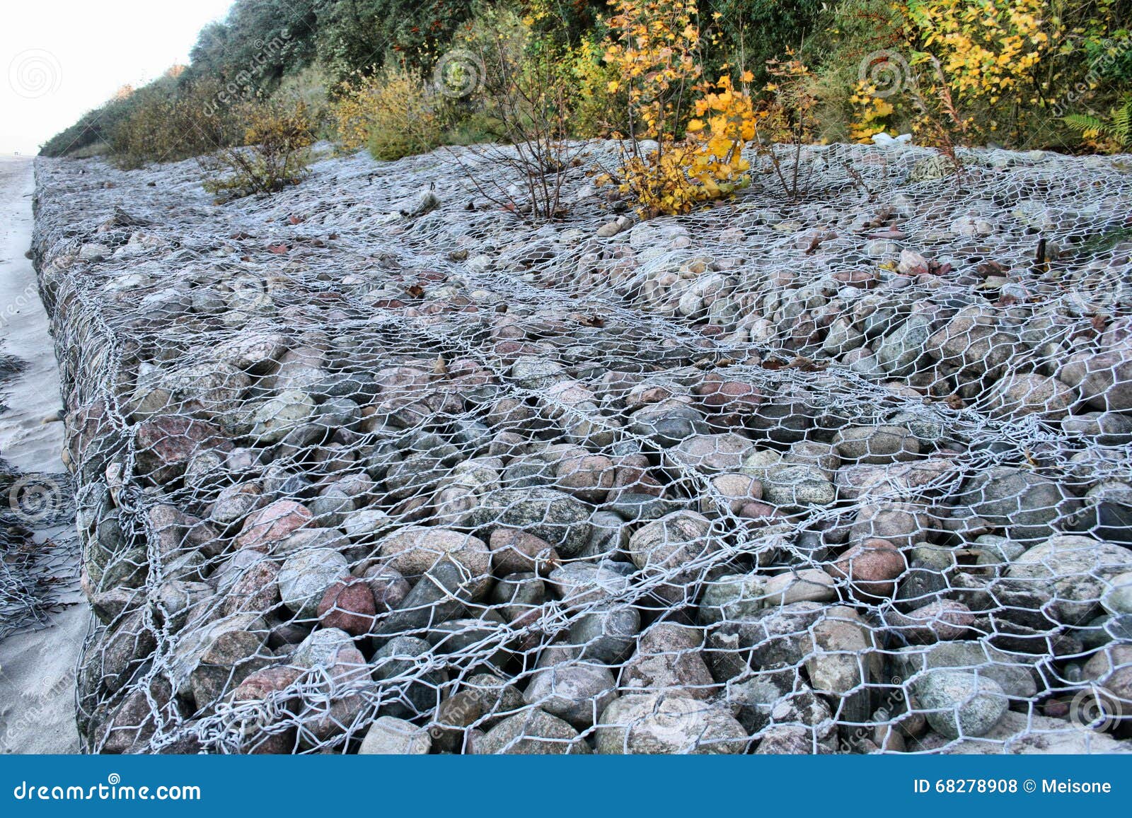 Gabions - Coastal Protection Stock Photo - Image of water, shore: 68278908