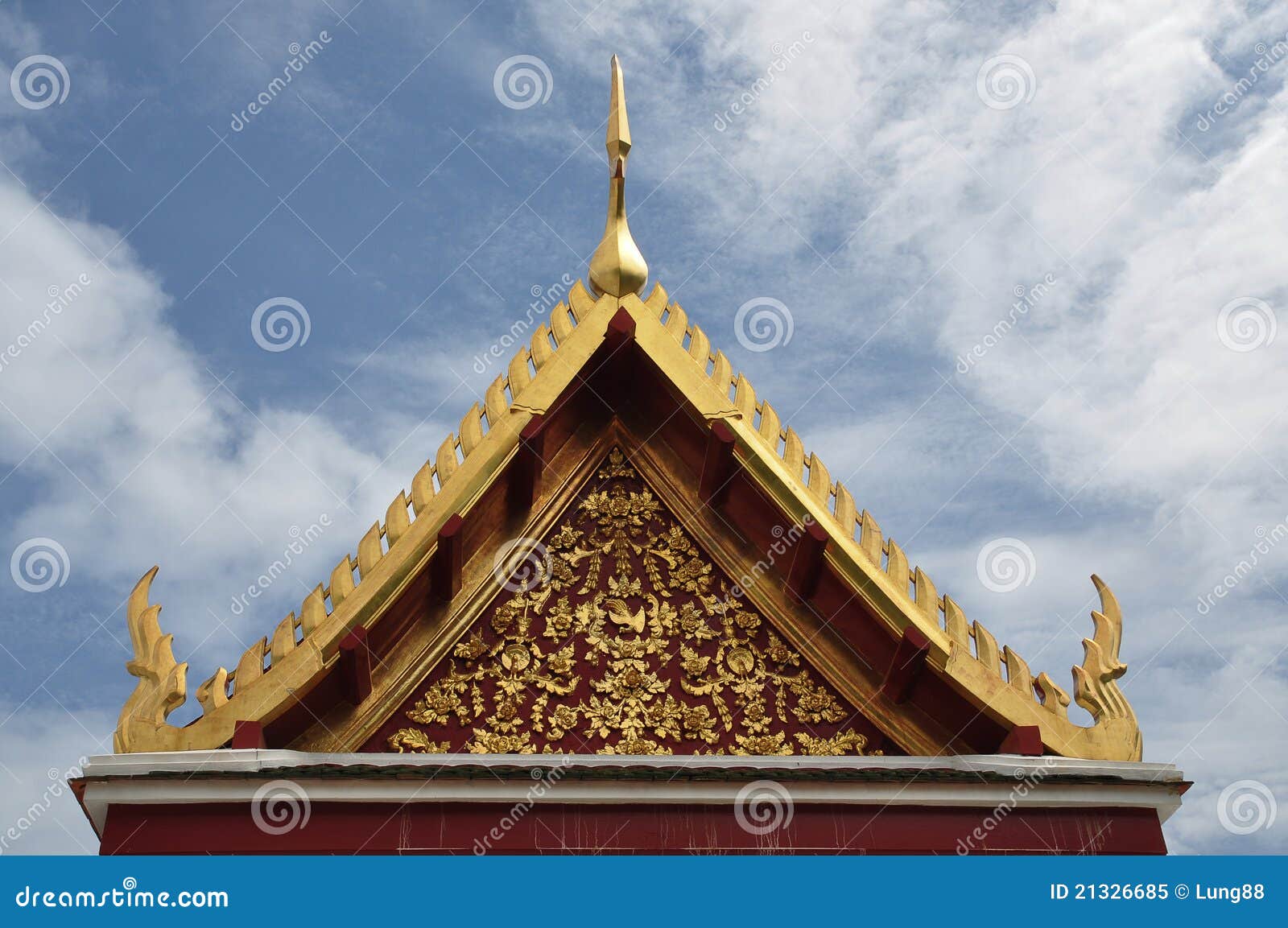 Gable stock image. Image of temple, blue, architecture - 21326685