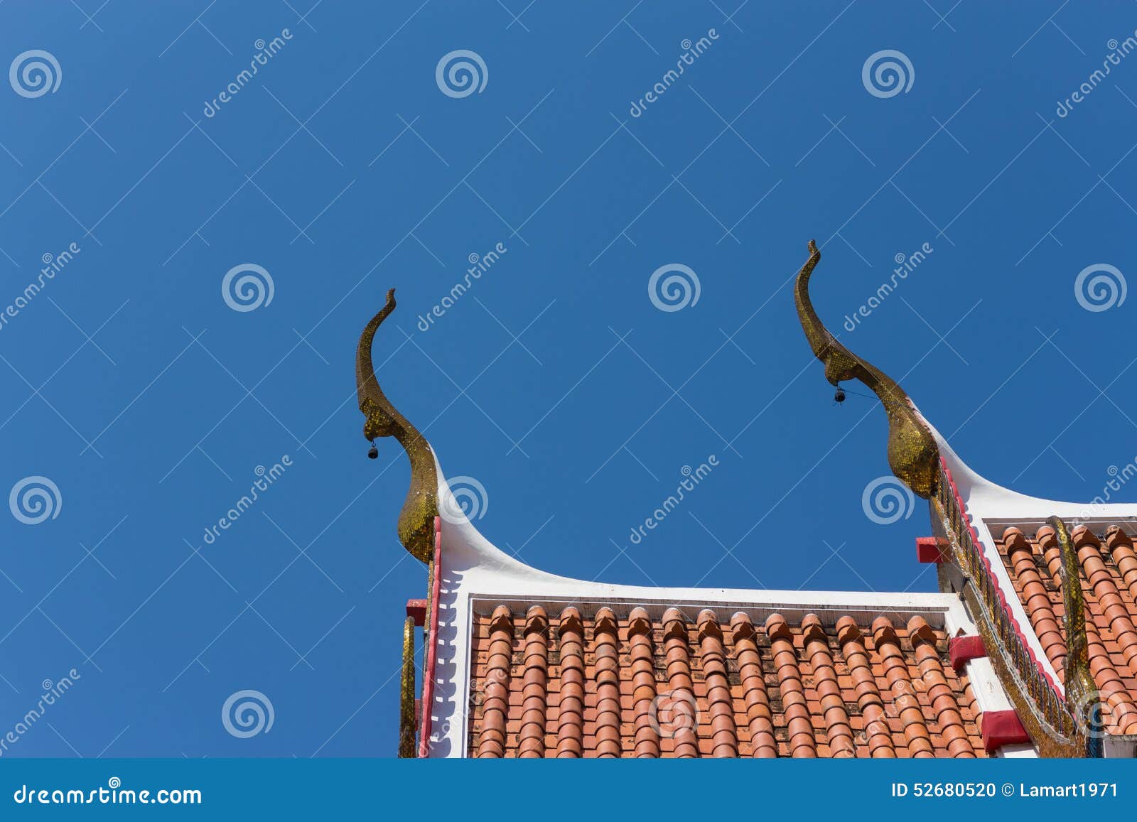 The Gable Apex with Small Bell Stock Photo - Image of historic, style ...