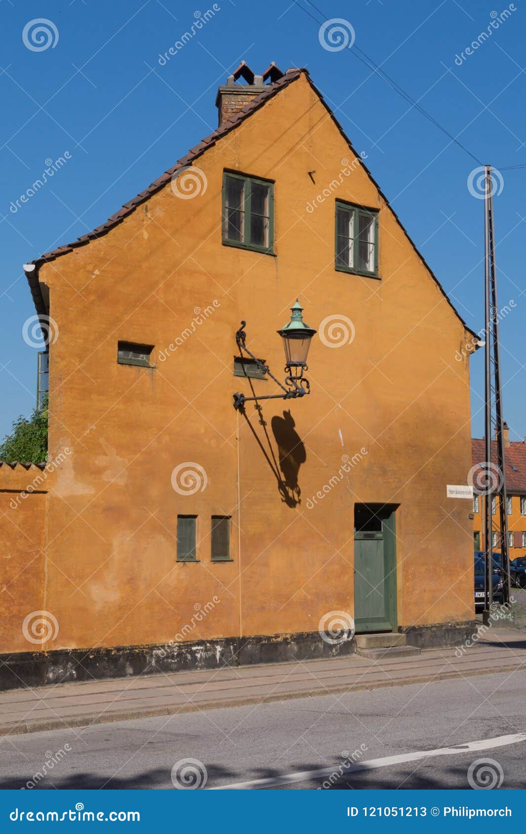 Gable of a Charming Old Row House in the District of Nyboder ...