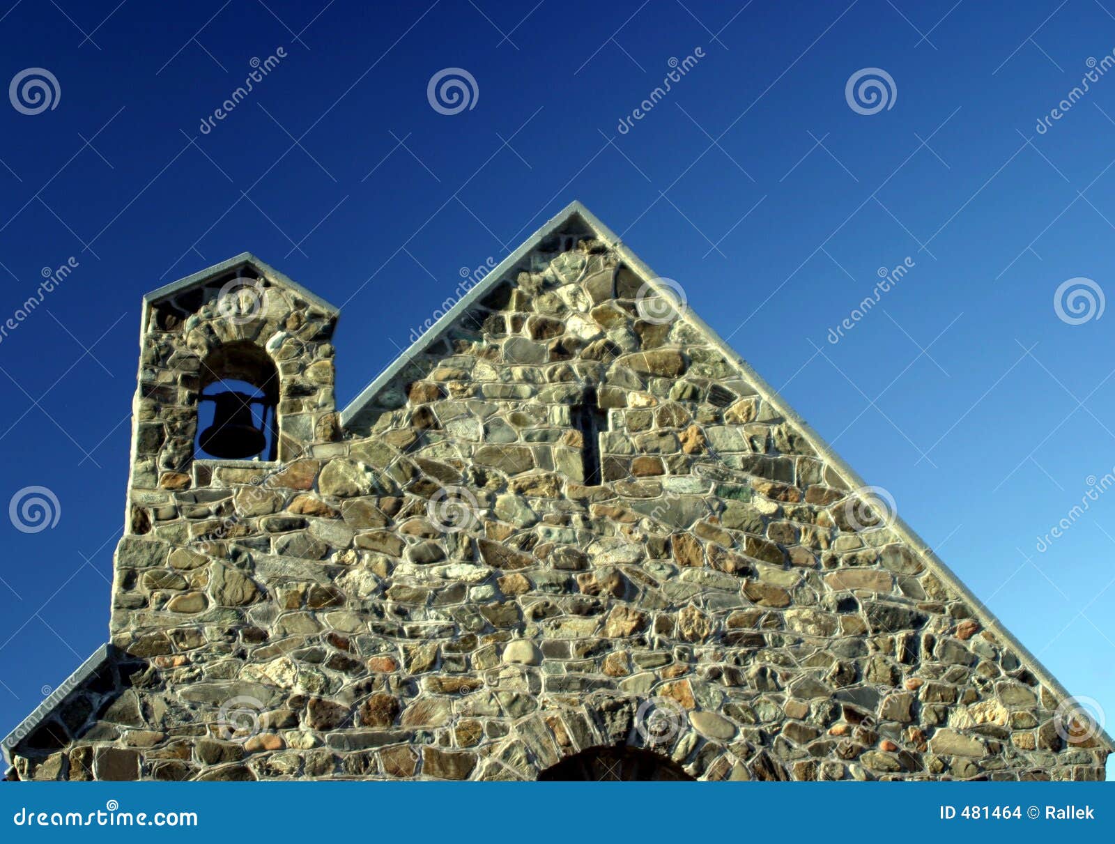 Gable end of stone church stock photo. Image of sloping - 481464