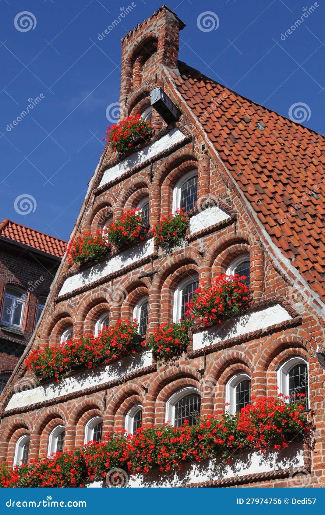 Gable of an old house stock photo. Image of historic - 27974756