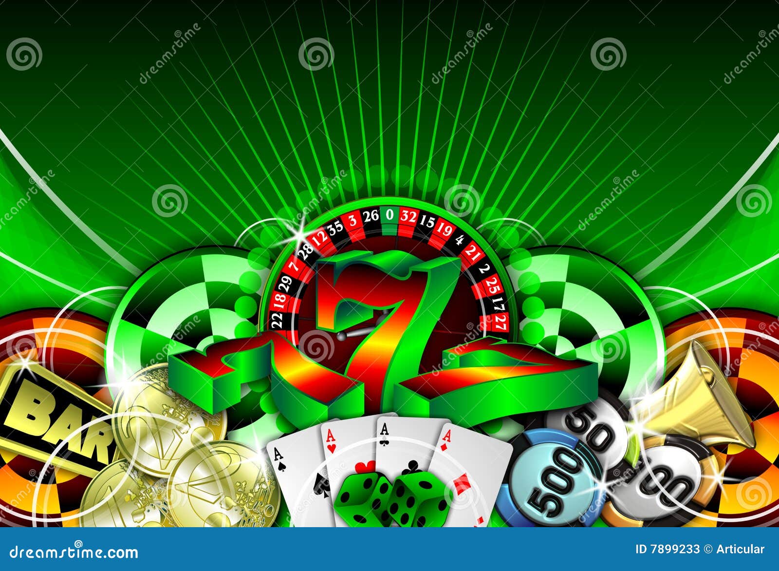 Gabling illustration stock illustration. Illustration of money - 7899233