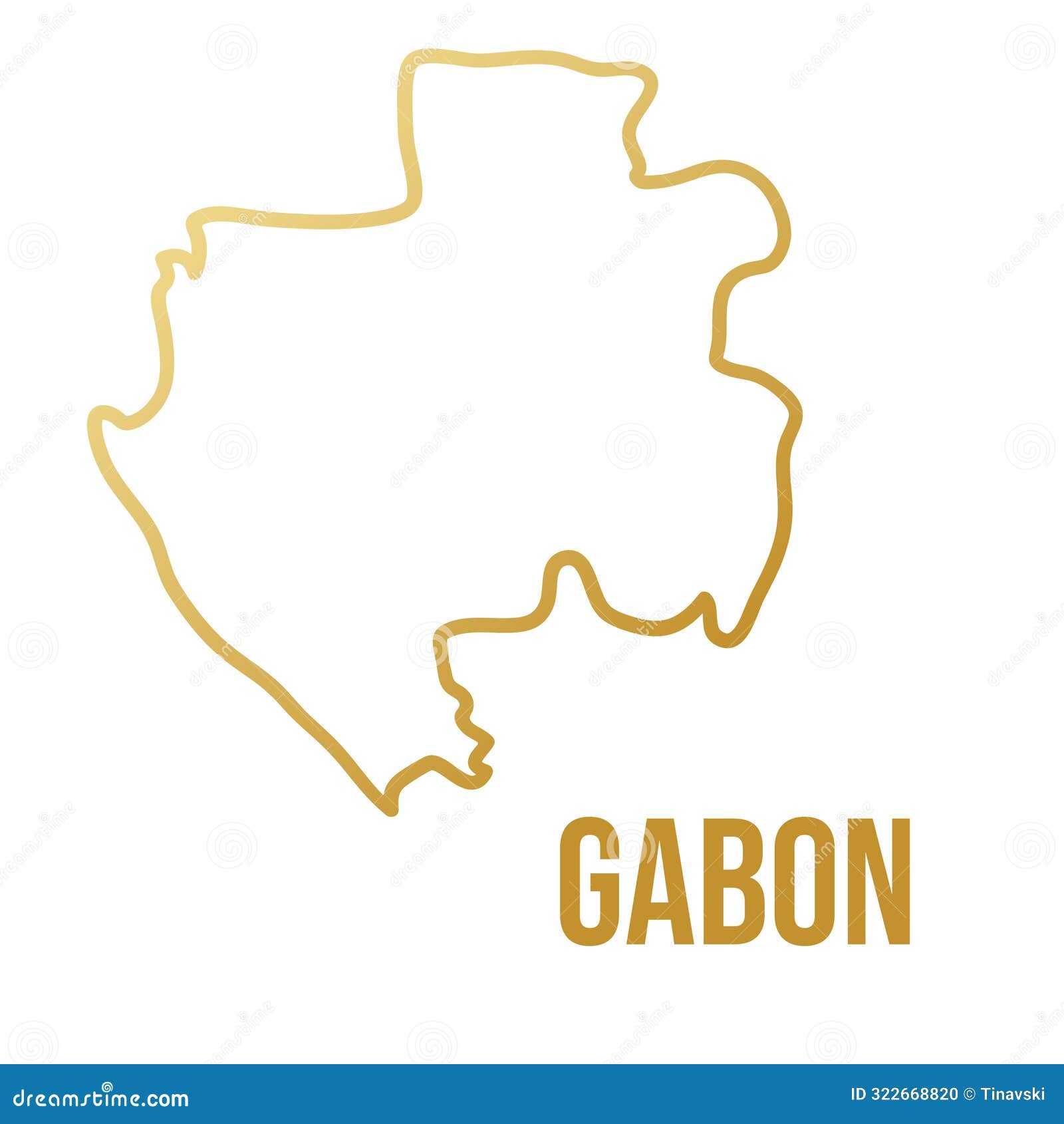 Gabon country map stock illustration. Illustration of icon - 322668820