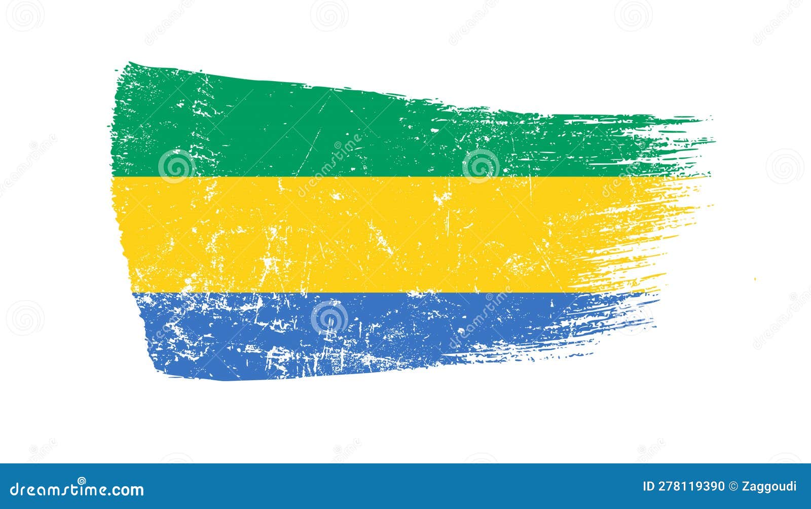 Gabon - Map Is Designed Rainbow Abstract Colorful Pattern, Gabonese ...