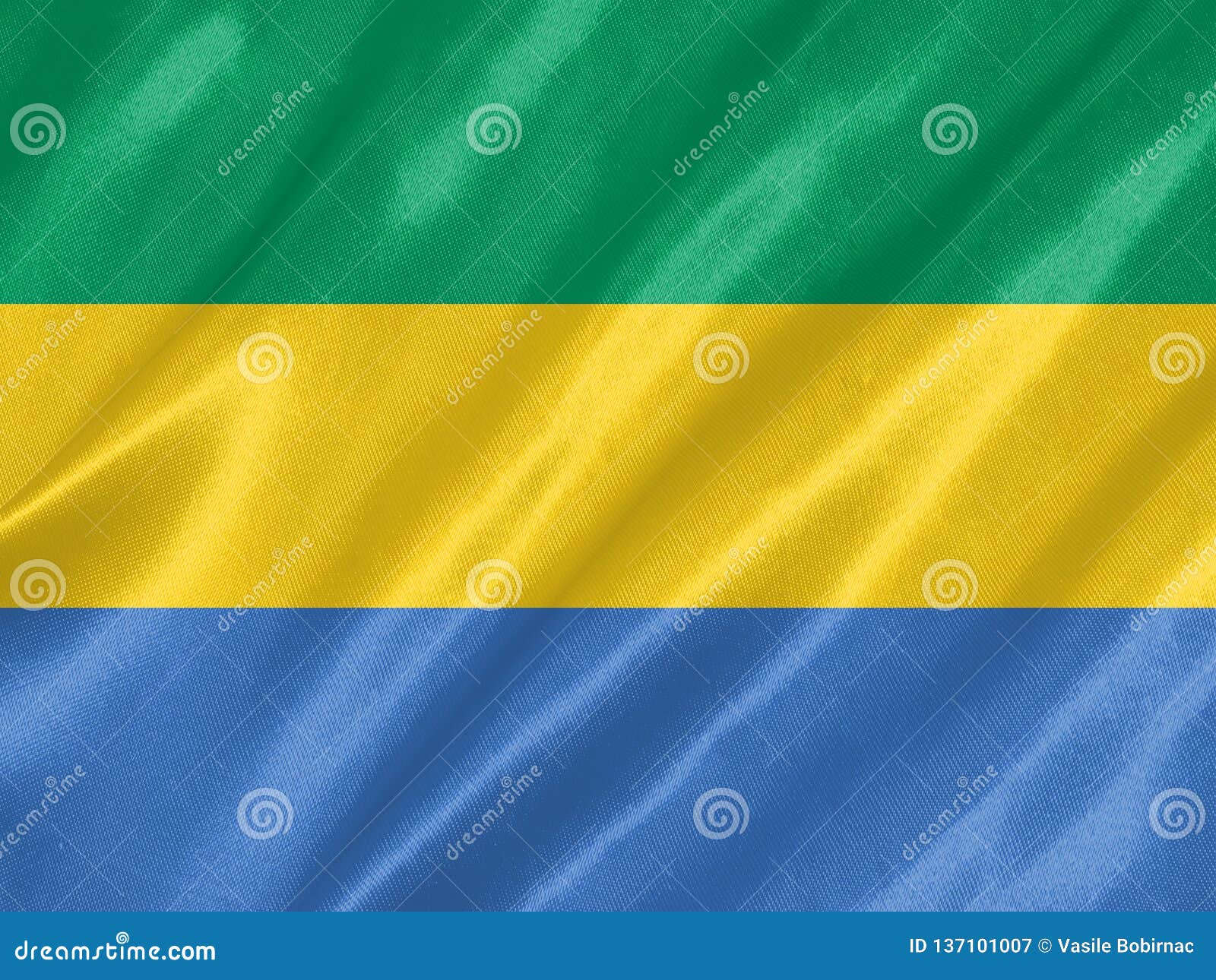 Gabon Flag stock illustration. Illustration of republic - 137101007