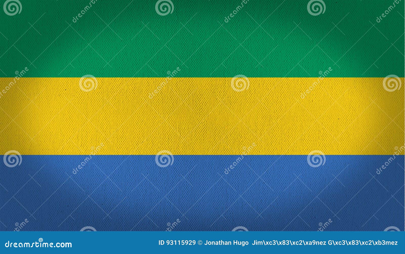 Gabon flagga stock illustrationer. Illustration av bakgrund - 93115929