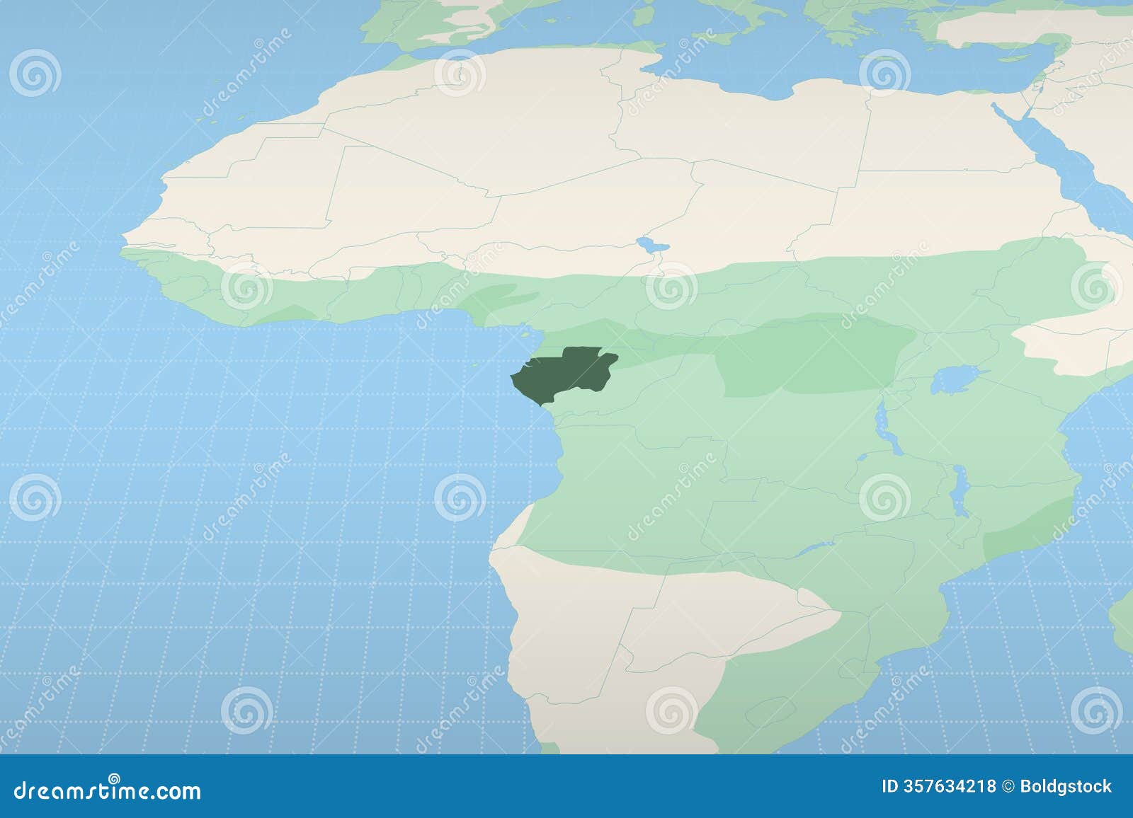 Detailed Gabon Map Collection With Outline, Silhouette, Provinces, And ...