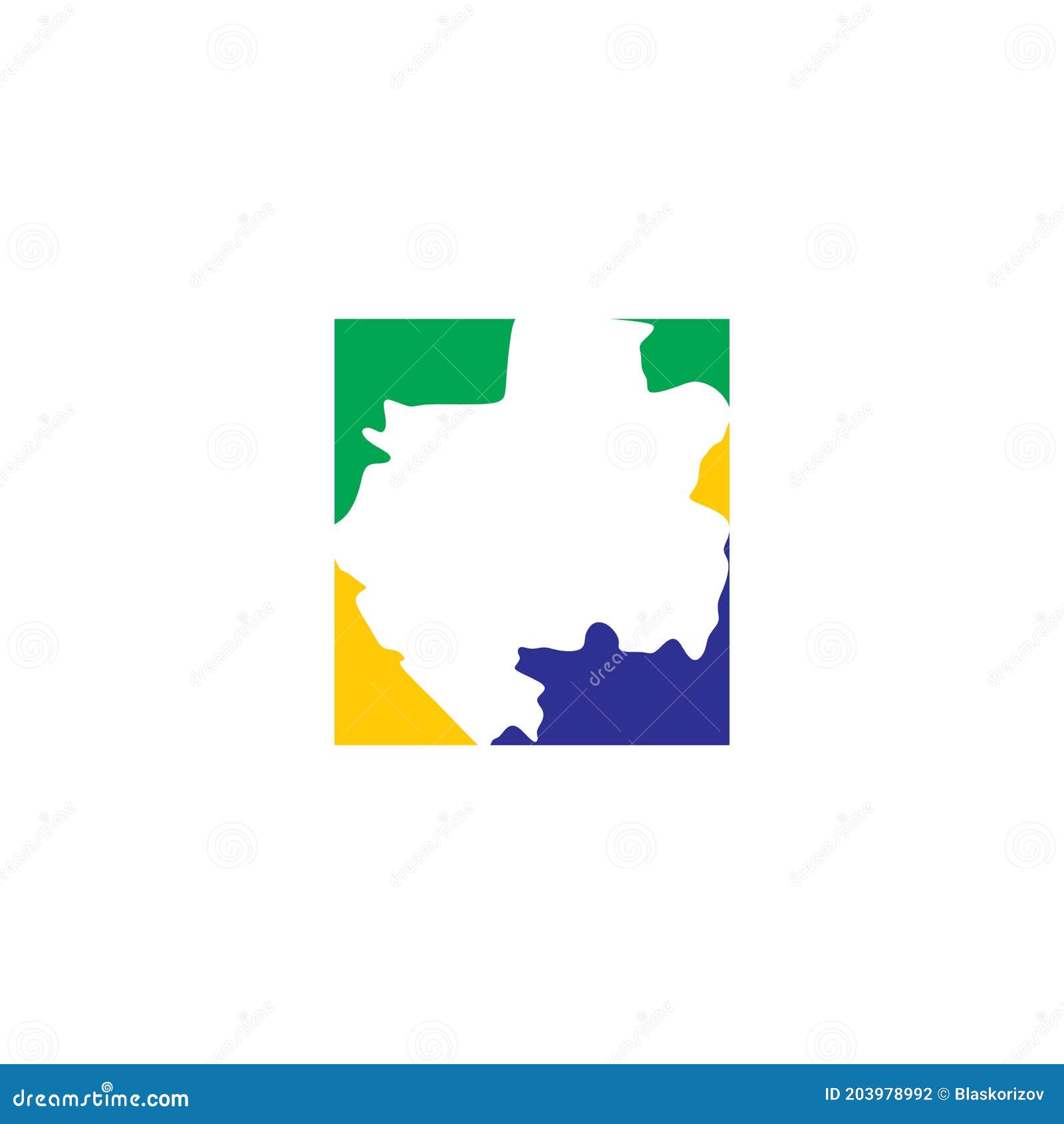 Gabon Map Logo Icon Vector Sign Element Stock Vector - Illustration of ...