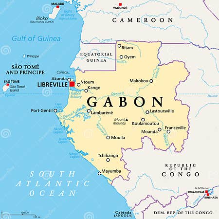 Gabon, the Gabonese Republic, a Country in Central Africa, Political ...