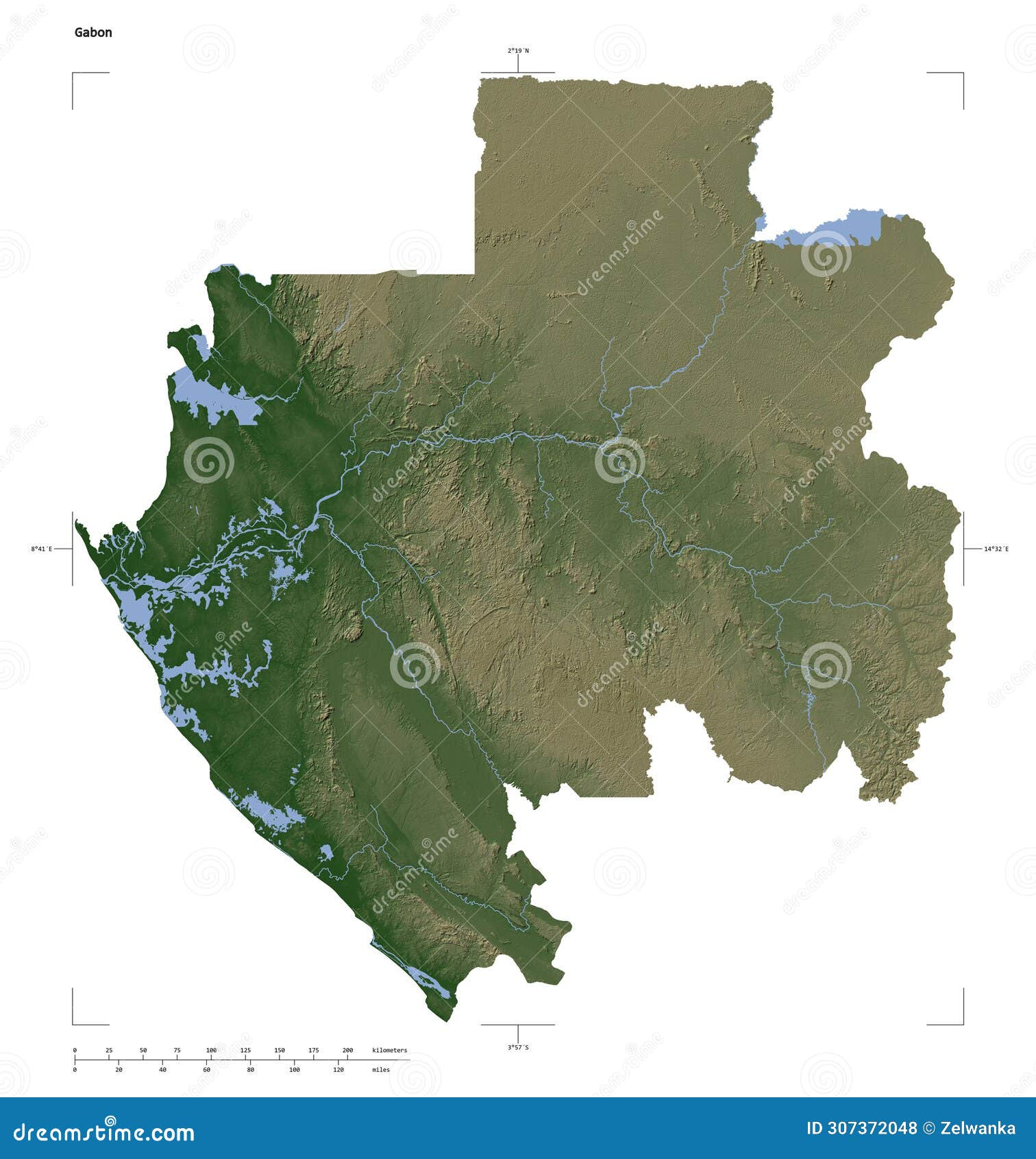 Gabon Shape Whith Country Names Word Cloud In Multiple Languages. Gabon ...