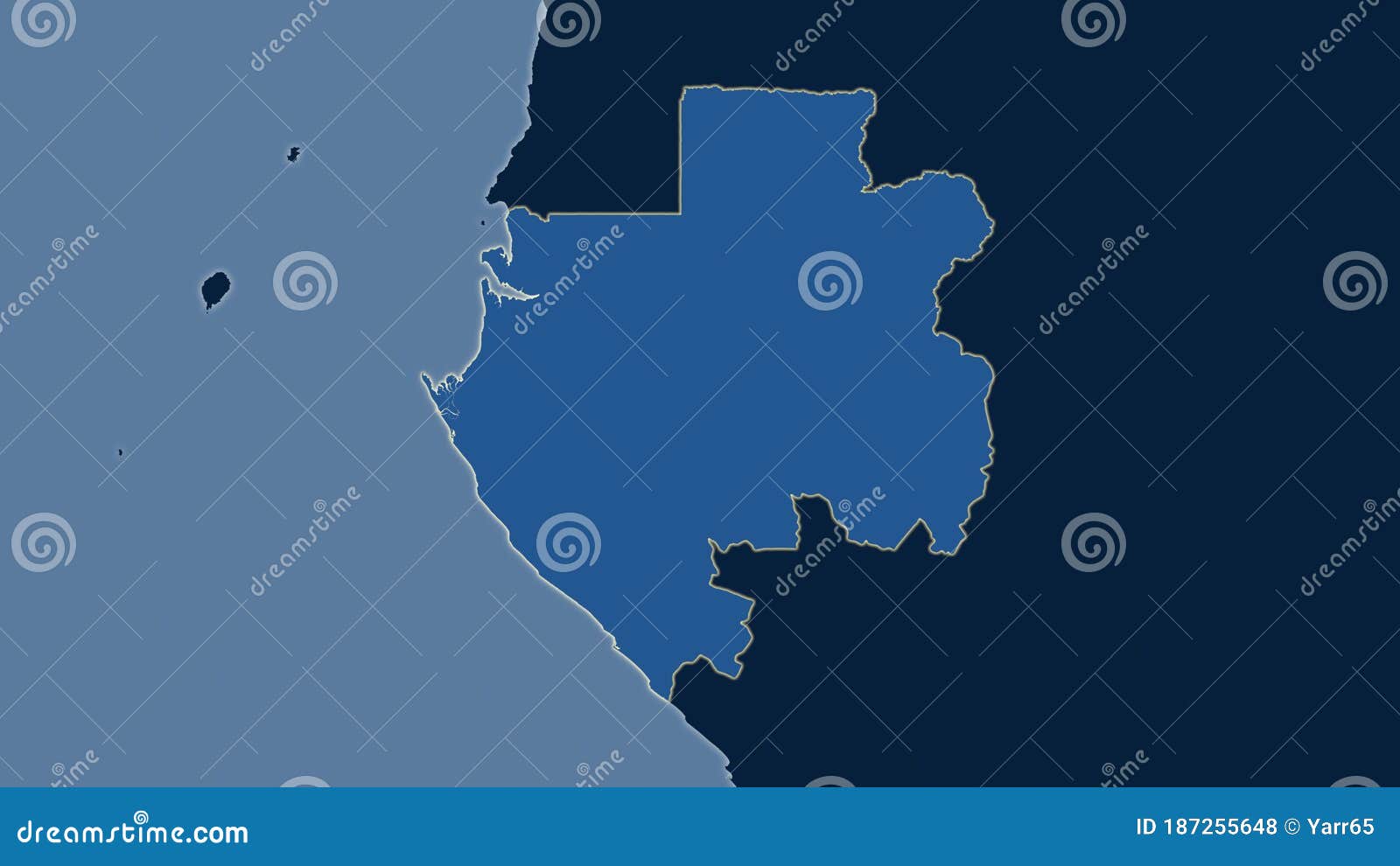 Gabon - solid. Composition stock illustration. Illustration of ...