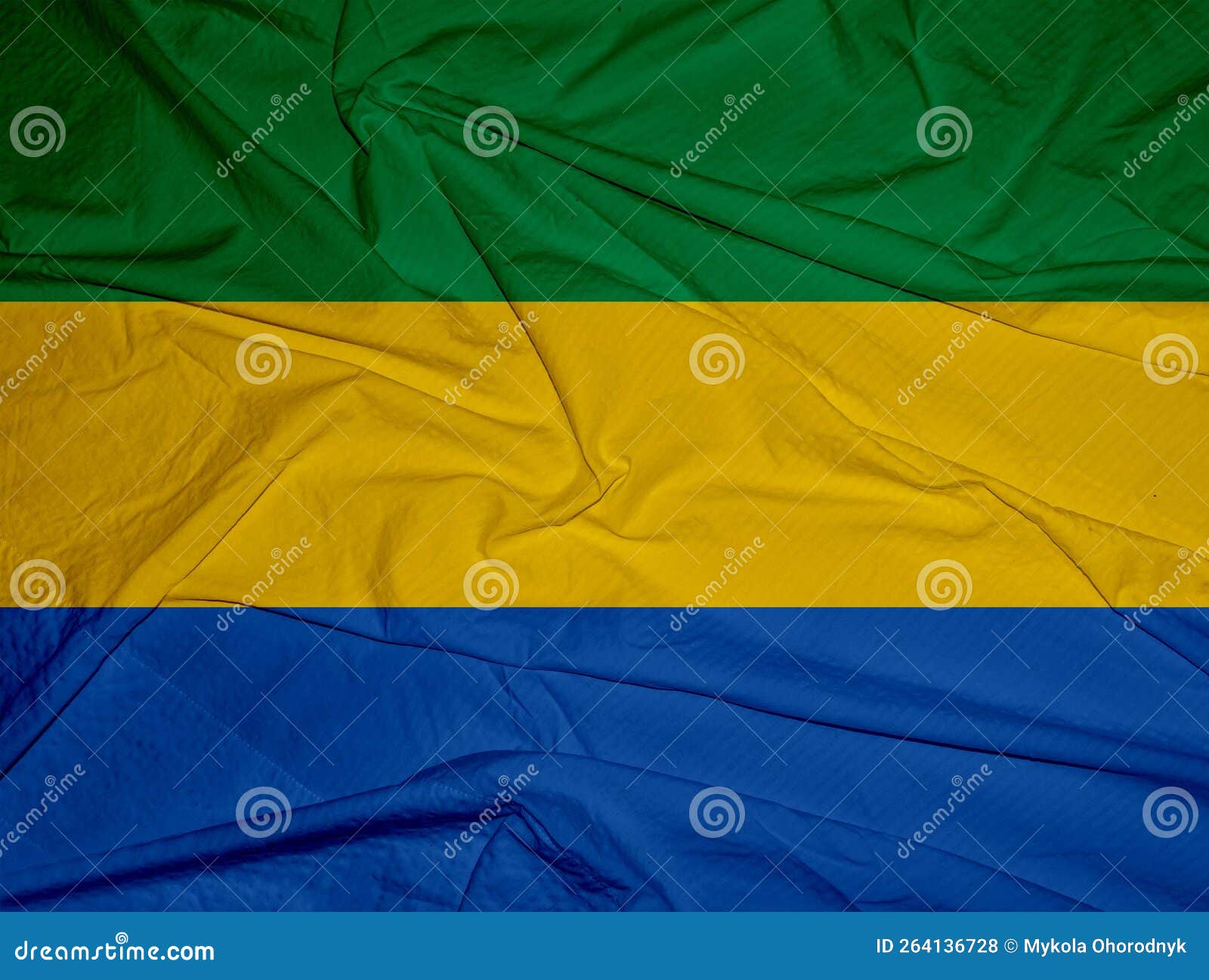 Gabonese Flag Closeup stock illustration. Illustration of africa ...