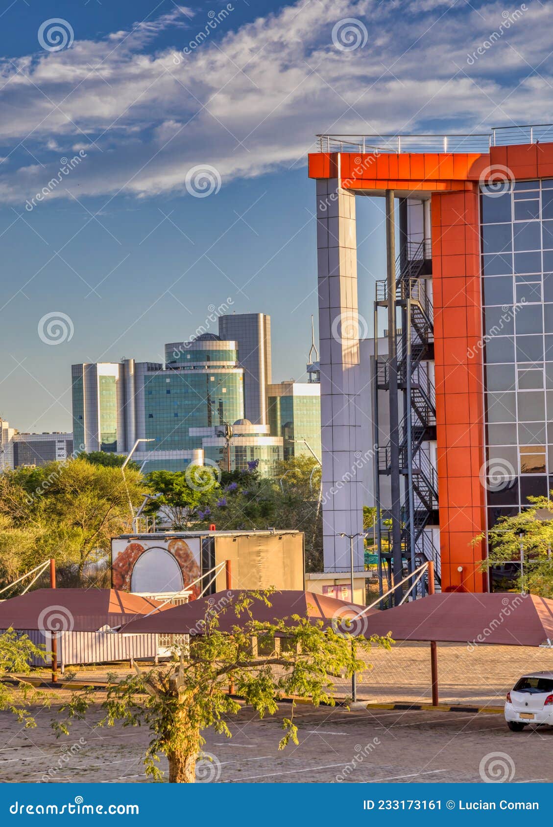 Gaborone CBD stock image. Image of metropolitan, business - 233173161