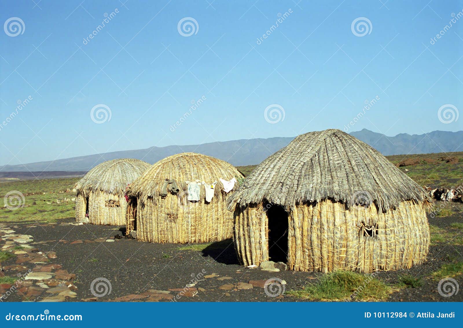 Gabra Huts, Lake Turkana, Kenya Stock Photo - Image of african, africa ...