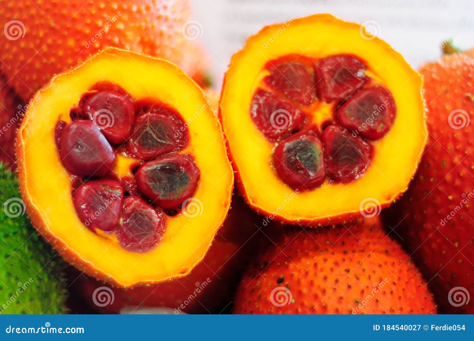Gac Fruit Momordica Cochinchinensis Stock Image - Image of dietary ...